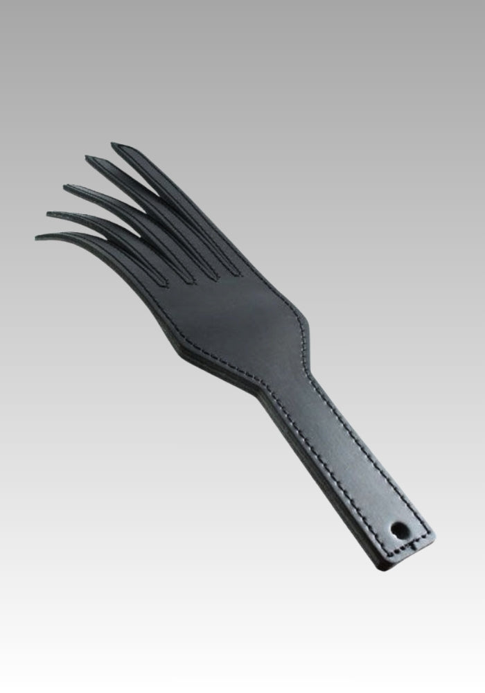 Impact Leather Paddle Five Fingers - BDSM Spanking Paddle